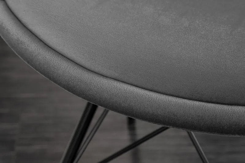 Židle Scandinavia Meisterstück grey velvet/ 43062