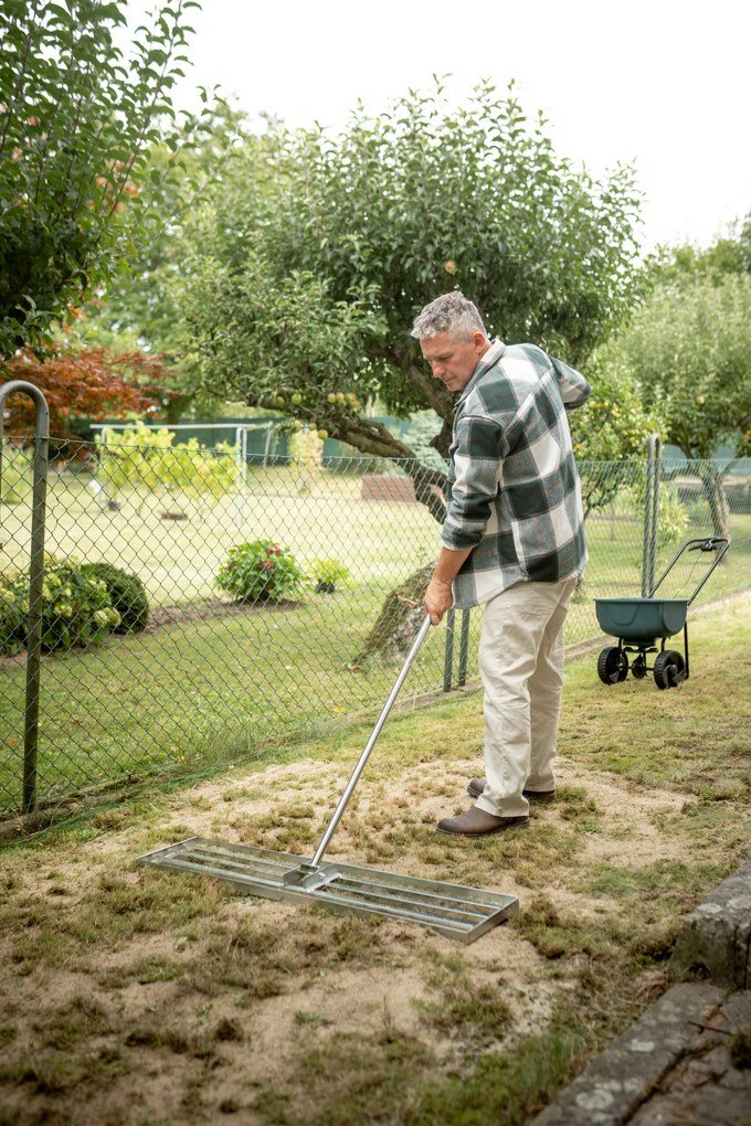 IQ Garden 318770 Nivelační a zapravovací brána 75 cm - pozinkovaná