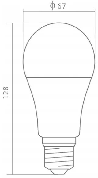 BERGE LED žárovka - E27 - A80 - 20W - 1800Lm - neutrální bílá