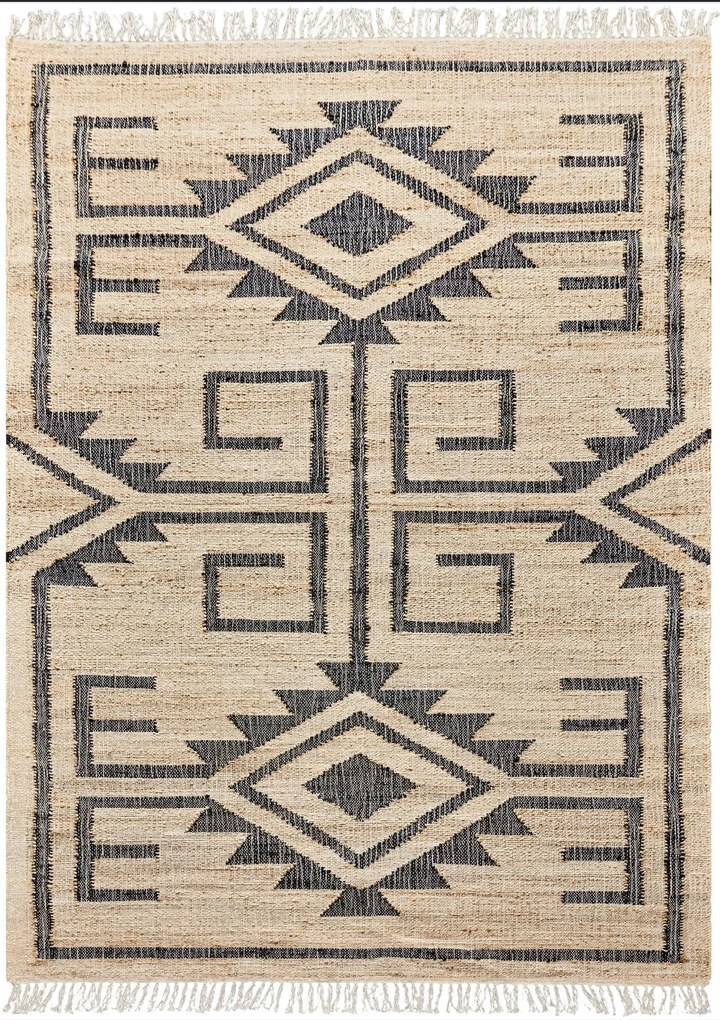 Diamond Carpets India, Ručně vázaný kusový koberec Trellis 2338 Natural, 140x200, béžová, chodba / předsíň