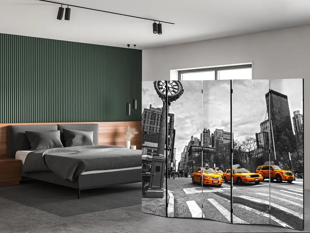 Paraván new york taxi Rozměr: 225 x 180 cm