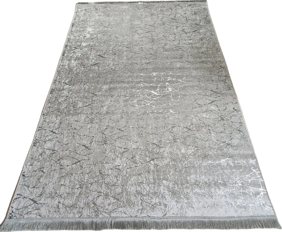 HU Béžovo-stříbrný moderní koberec Parys, krémovo-stříbrný Rozměr: 50x80 cm