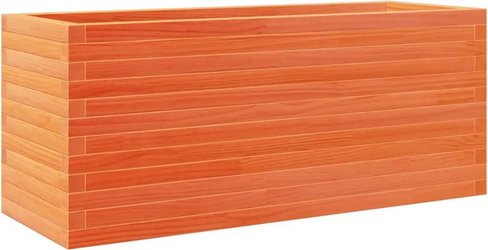 Zahradní truhlík voskově hnědý 110x40x46 cm masivní borovice 3282451