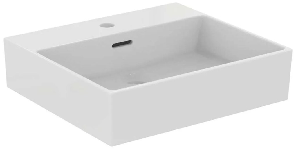 Ideal Standard Extra - Umyvadlo na desku 50x45 cm, s přepadem, otvor pro baterii, bílá T388401