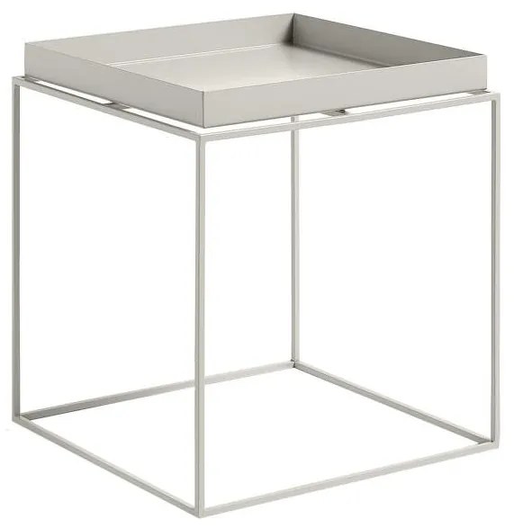 HAY Stolek Tray Table 40x40, warm grey
