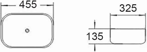 Mexen Rita, umyvadlo na desku 45 x 32 cm, šedo-modrá matná, 21084569