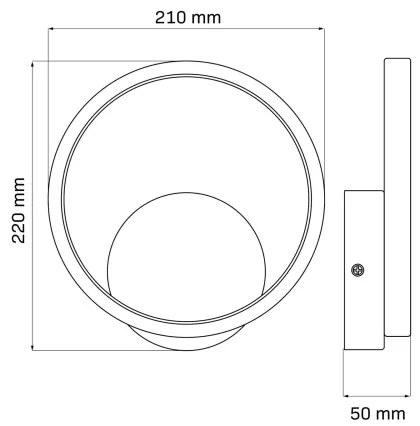 LED Nástěnné svítidlo ROMAN LED/11,5W/230V 4000K zlatá
