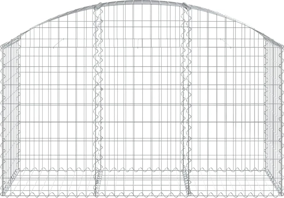 Klenutý gabionový koš 150 x 50 x 80/100 cm pozinkované železo 153454