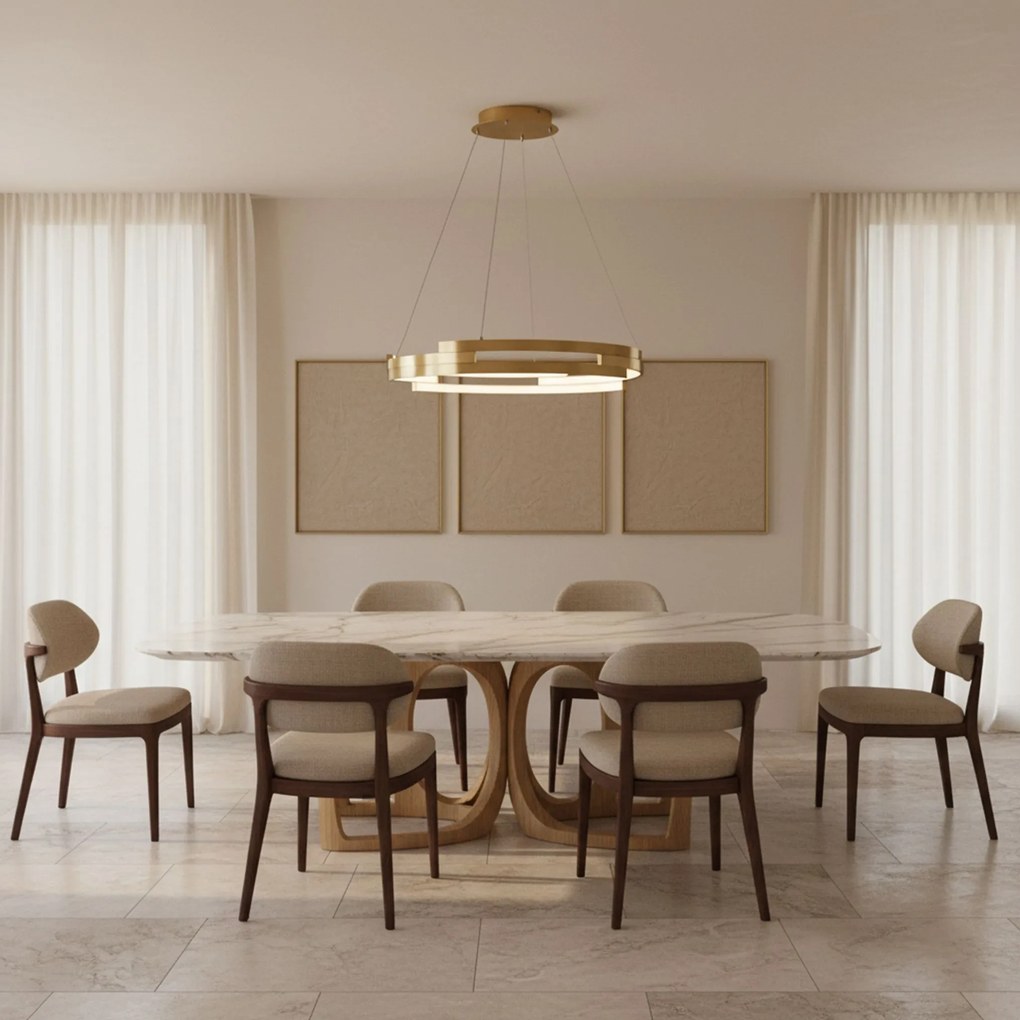 Toolight Rea, Stropní svítidlo G127-CP 50cm GOLD, OSW-02619