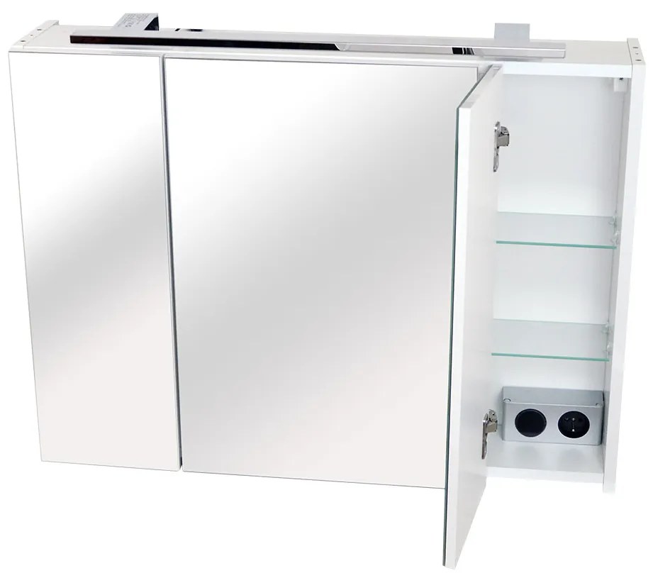 Comodo Zrcadlová skříňka závěsná s LED osvětlením Fabrice W 80 ZS