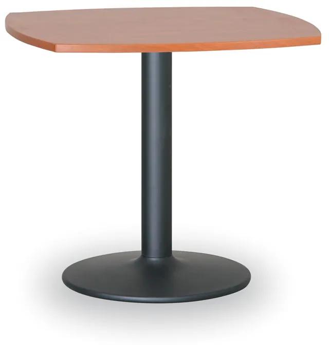 B2B Partner Konferenční stolek Zeus II, 660 x 600 mm, černá podnož, deska bříza