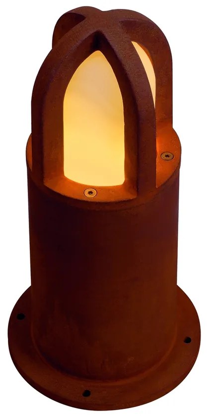SLV 229431 Rusty Cone 40, venkovní sloupek, 1x11W (energeticky úsporné), patina rzi, IP54, 40cm