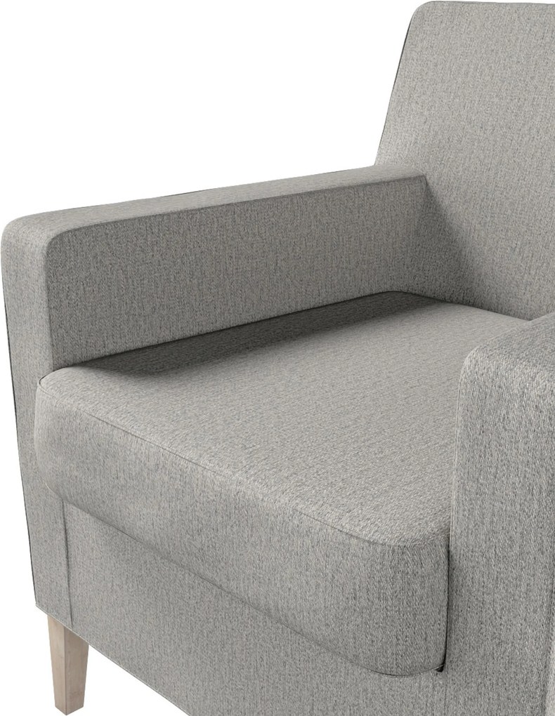 Potah na křeslo IKEA Karlstad barva šedá látka pletený vzor
