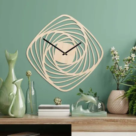 Designové dřevěné hodiny - nástěnné hodiny s 3D efektem l SENTOP PR0352