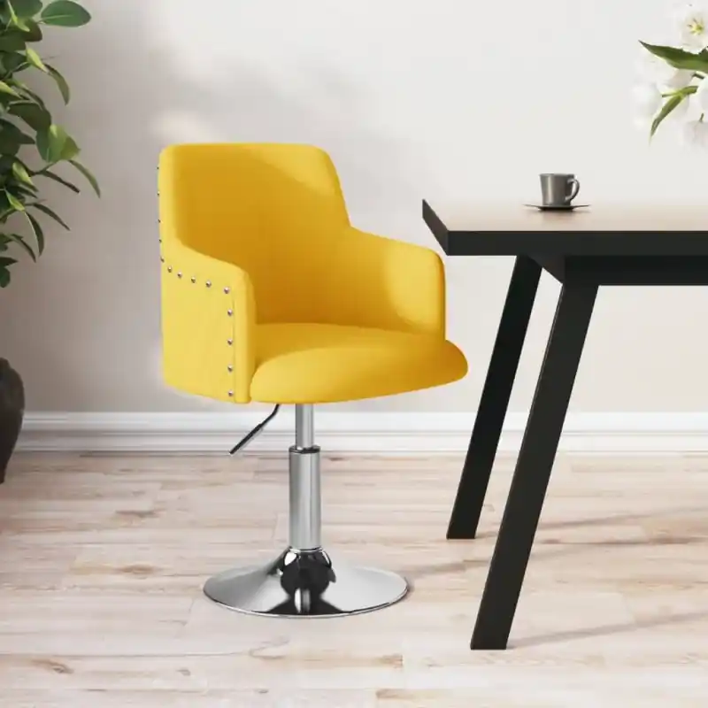 Barová židle hořčicově žlutá textil, 339393 HangarStore.cz | BIANO