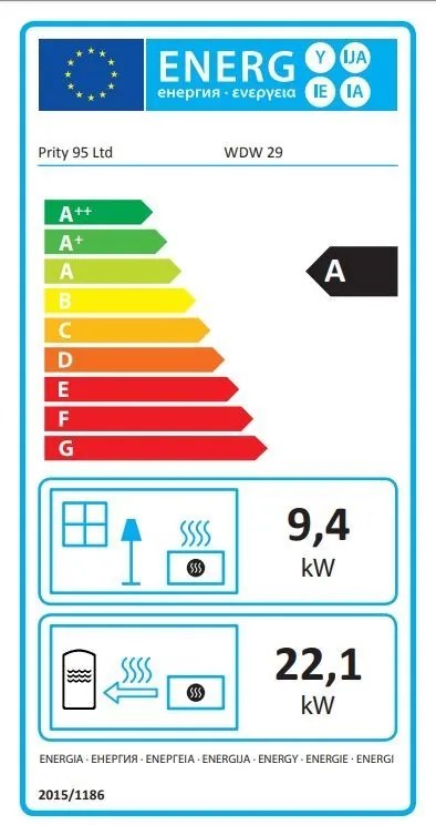 Krbová kamna s výměníkem PRITY WD W29 D