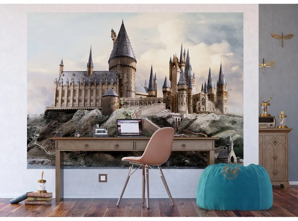 Dětská fototapeta Harry Potter Hogwarts 252 x 182 cm, 4 díly