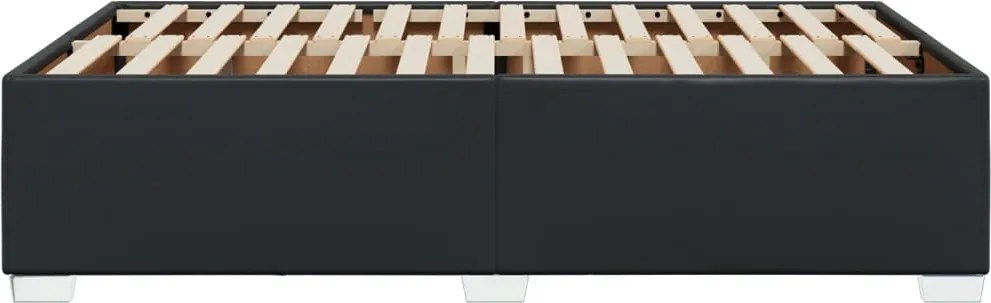 Rám postele černý 120 x 200 cm umělá kůže 3284552