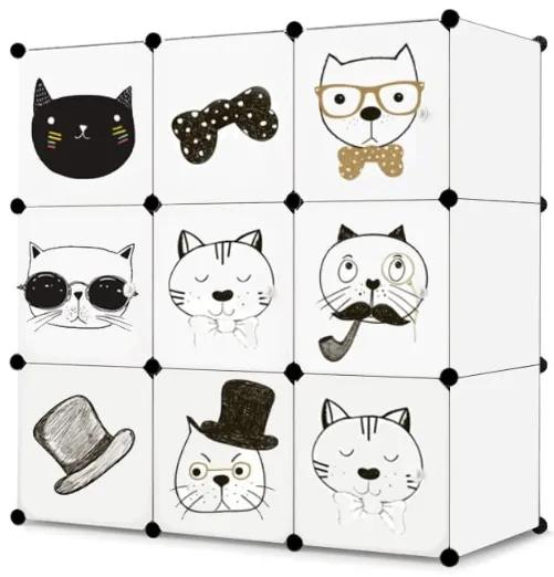 Dětská modulární skříň Cat