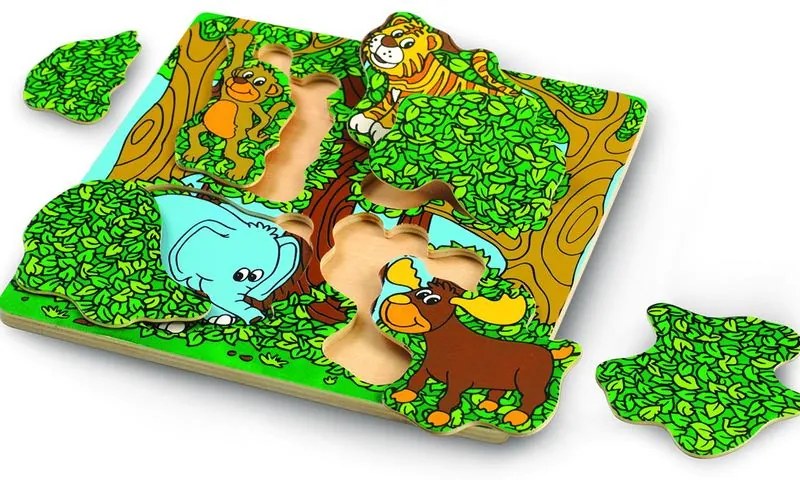 Wonderworld Dřevěné puzzle Píkabú