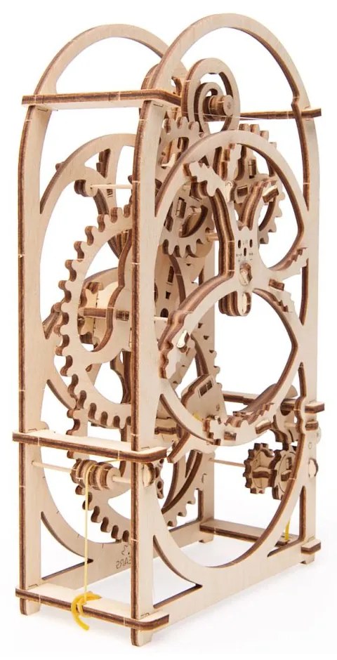 Ugears 3D dřevěné mechanické puzzle Hodinový strojek