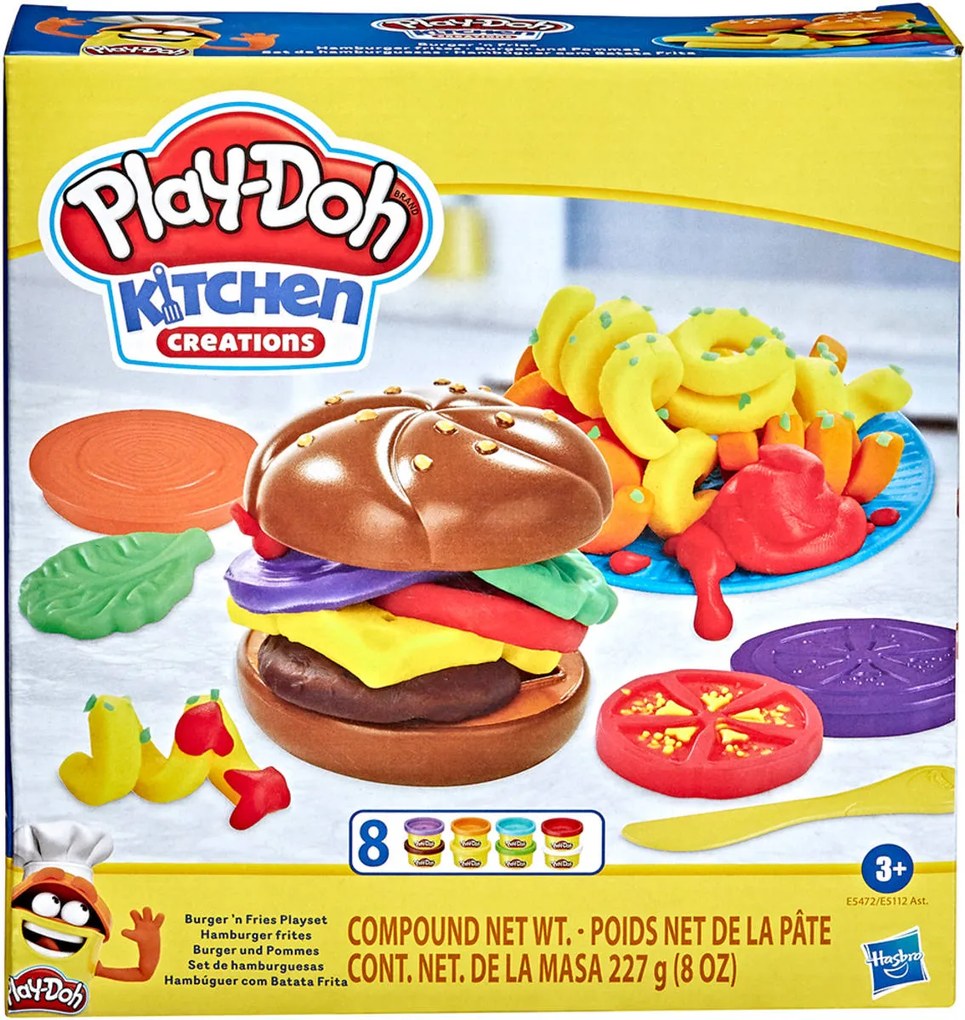 HASBRO PLAY-DOH Hamburger kreativní set modelína s nástroji 14e5472