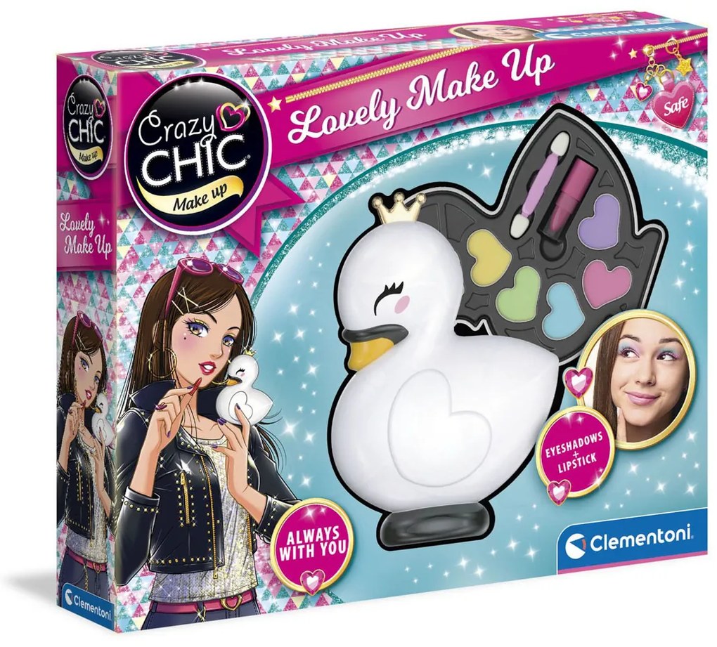 Clementoni - CRAZY CHIC Make-up sada labuť