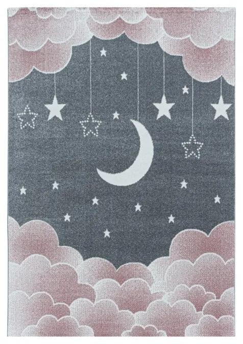 Vopi | Dětský koberec Funny 2101 pink - 160 x 230 cm