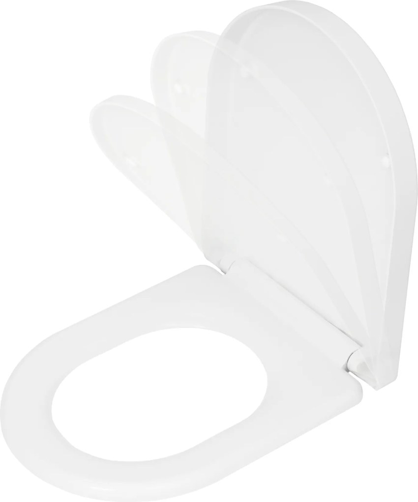 Gamma Sewilla D4, WC sedátko 420x345mm, SoftClose, bílá lesklá, GMA-D4