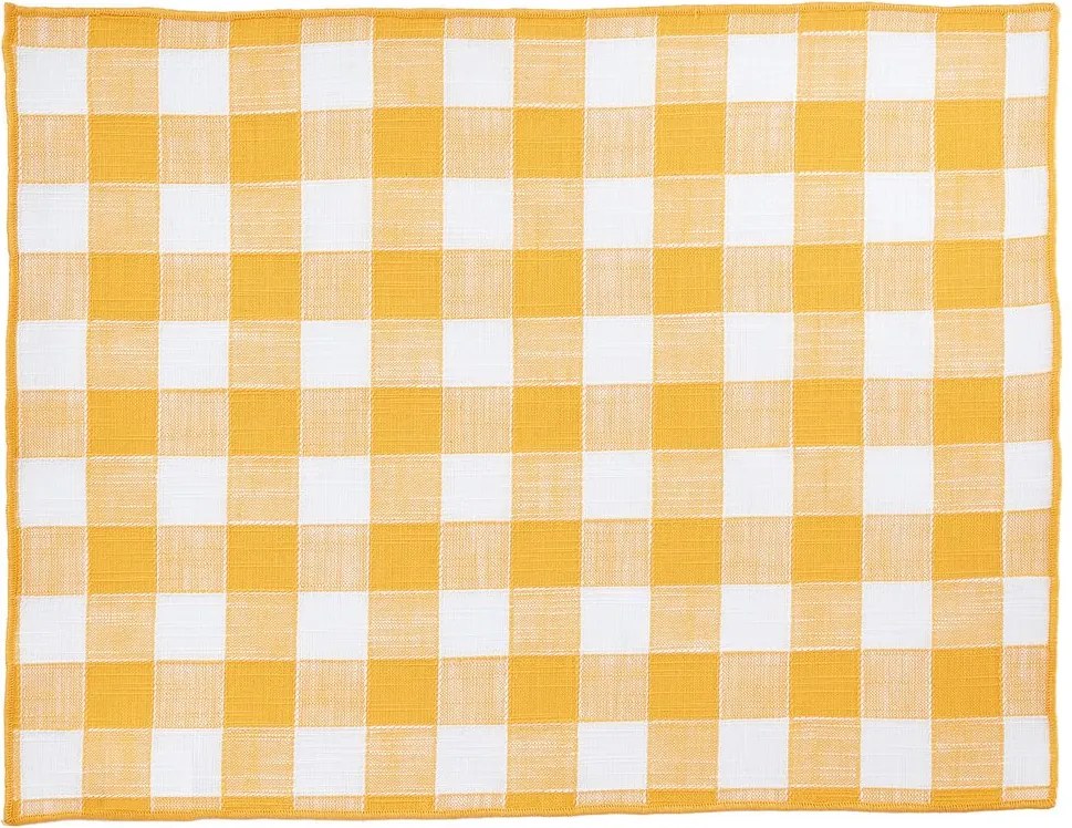 MEDLEY Prostírání látkové kostka 47 x 35 cm - žlutá