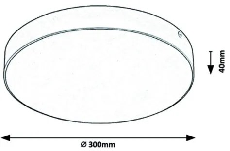 Rabalux - LED Stropní svítidlo LED/24W/230V 2800-6000K IP44 bílá