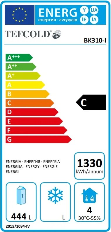 Tefcold BK310 (17846) - Chladicí stůl nerezový 3-dveřový 202 cm, GN1/1