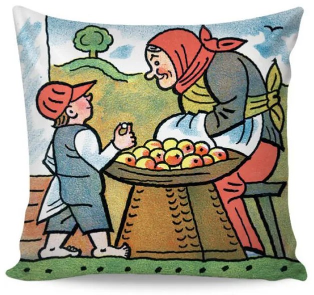 Povlak na polštářek LADA Byla jedna babka 40 x 40 cm
