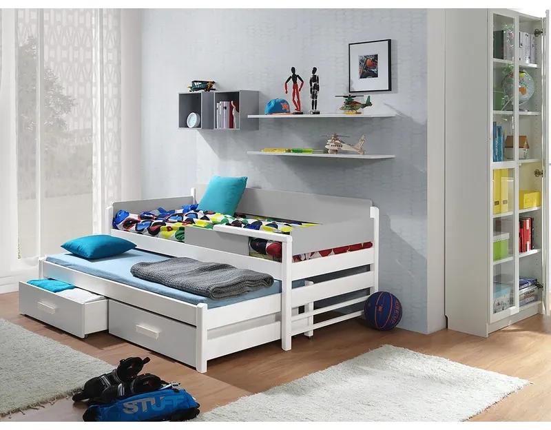 Dětská postel Cyprus 90, Matrace: ne, Barva: nílá + zebrano
