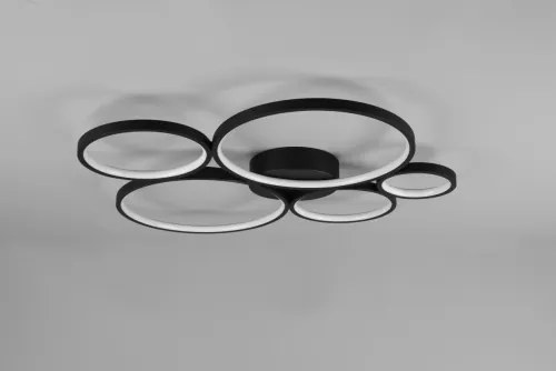 Přisazené LED svítidlo TRIO RONDO 49W 3000K matná černá 3-fázové stmívání 622610532