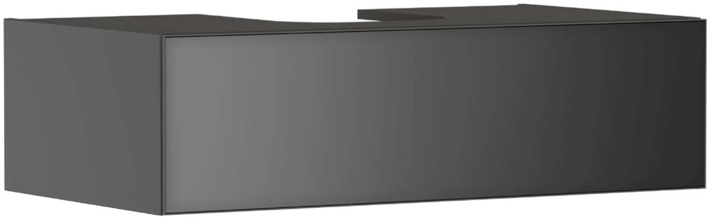 Hansgrohe Xevolos E - Umyvadlová skříňka, 28x98x55 cm, 1 zásuvka, matná šedá/metalická šedá 54315770