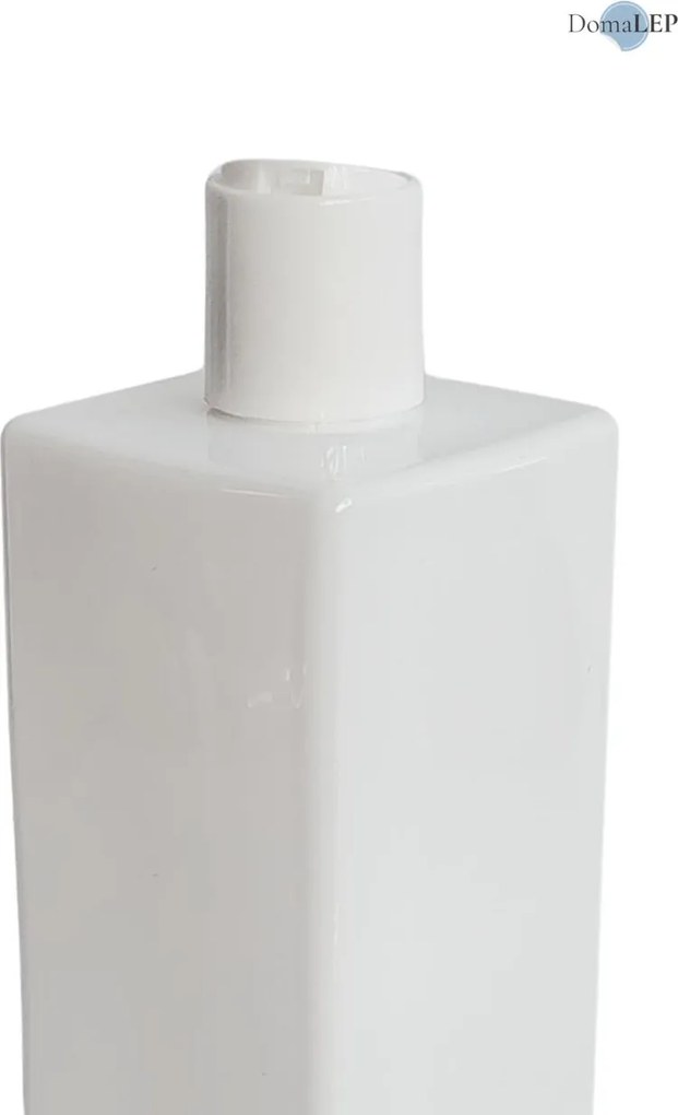 Dávkovač na mýdlo 500 ml bílý s bílým DISC TOP LUNA