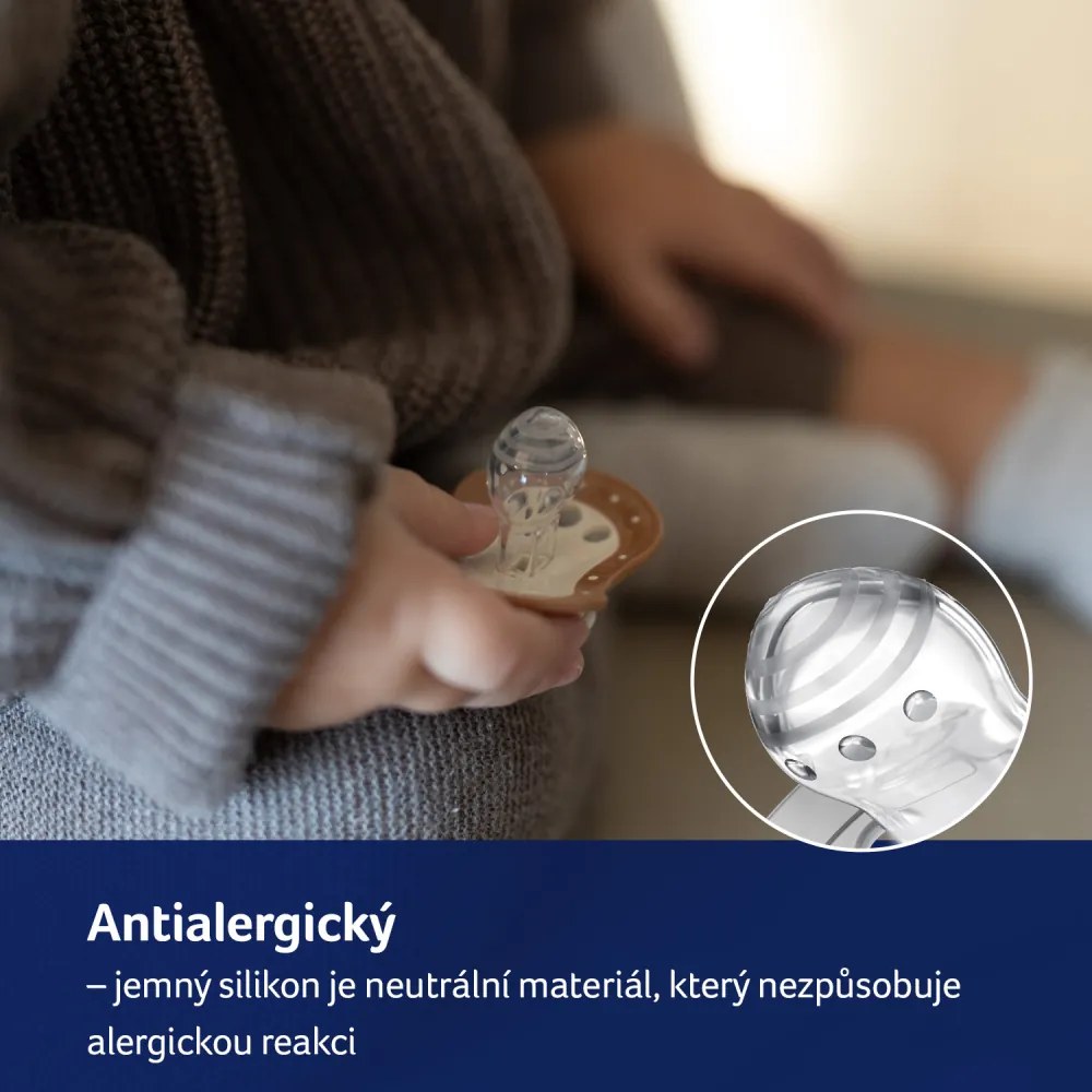 LOVI Dudlík svítící silikonový dynamický TEDDY LOVE 18m+ 2ks