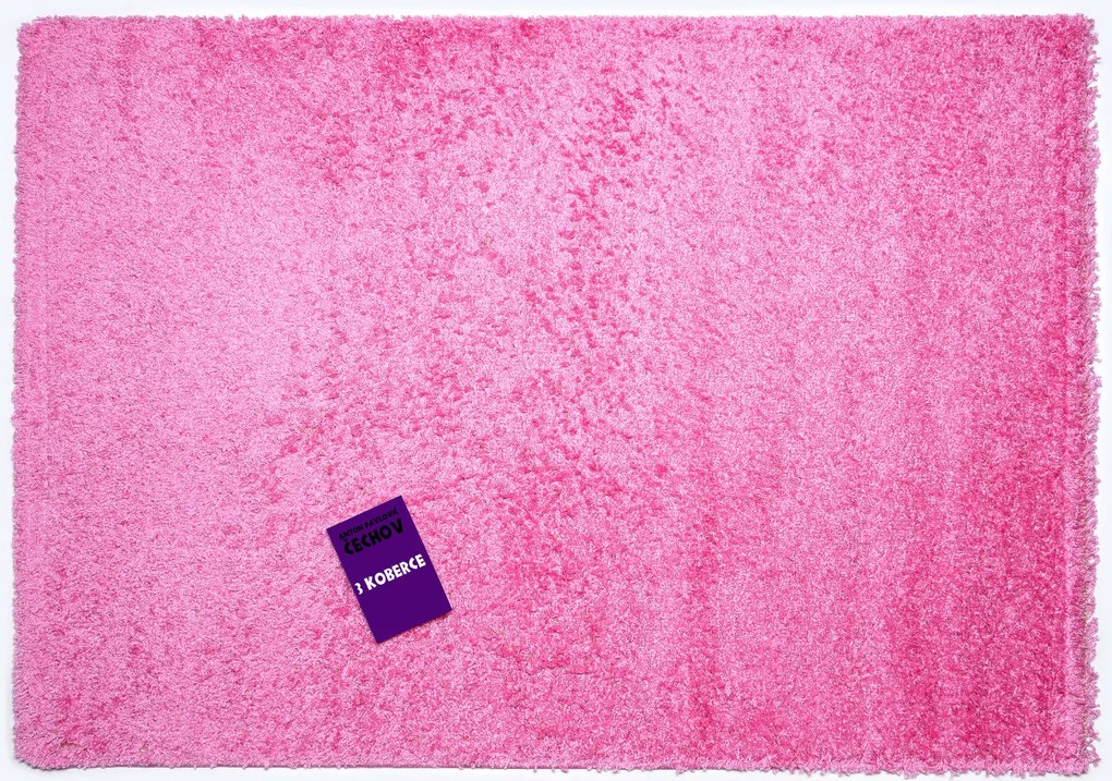 Mono Carpet, Kusový koberec Efor Shaggy 7182 Pink, 60x115, růžová, dětský pokoj