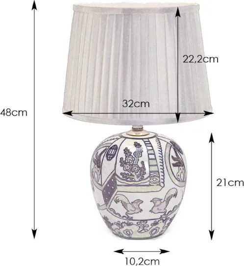 Markslöjd 105000 - Stolní lampa GÖTEBORG 1xE27/60W/230V