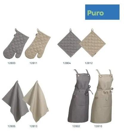 KELA Utěrka Puro 55% bavlna/45% len šedá 70,0x50,0cm KL-12805