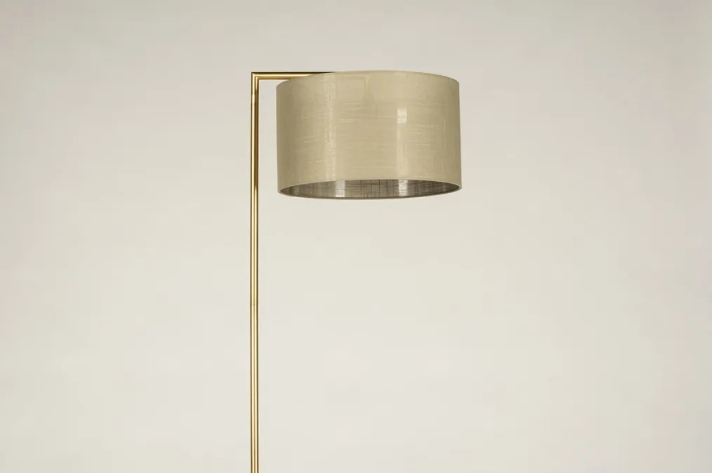 Stojací designová lampa Pallas Gold and Taupe
