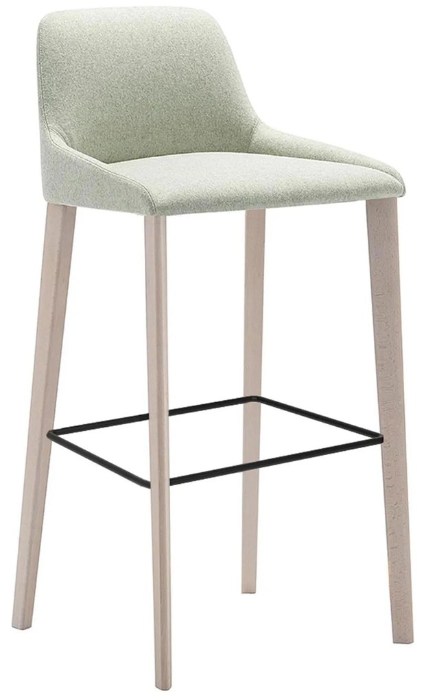 Andreu World designové barové židle Alya Barstool Wood (výška sedáku 78 cm)