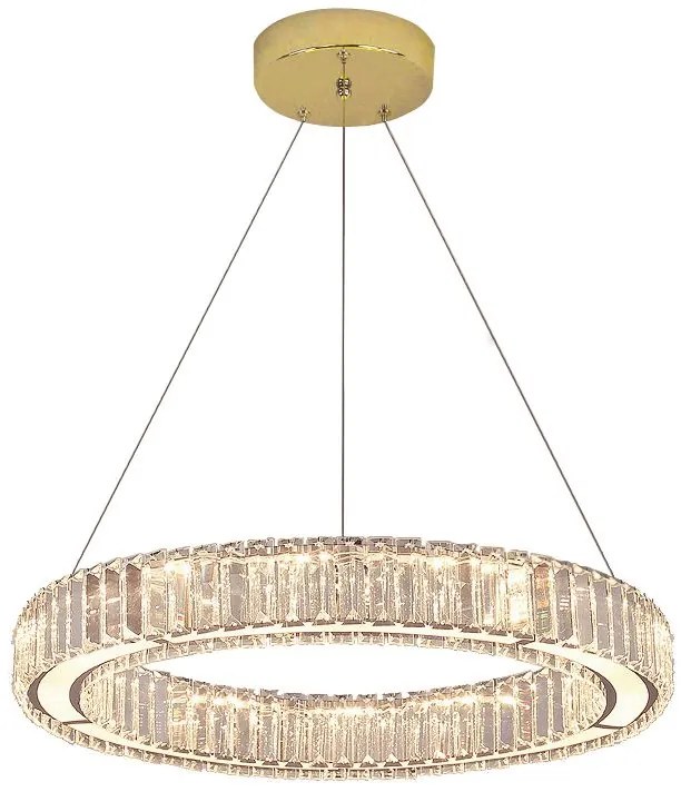 Toolight, LED závěsné svítidlo 24W 4000lm APP1079-CP, zlatá, OSW-08891