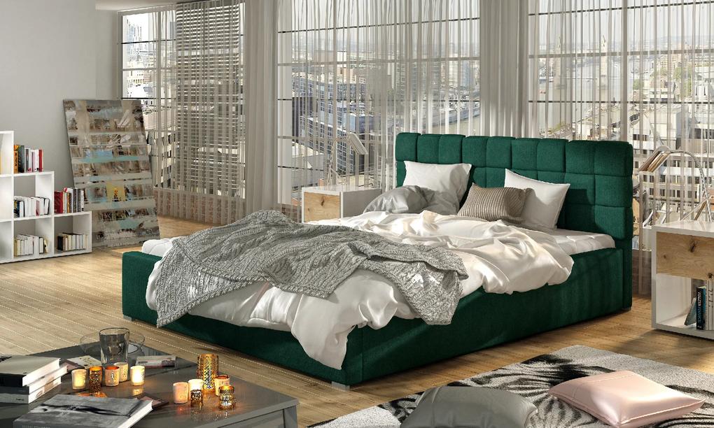 Eltap Čalouněná postel Grand Materiál a barva potahu: Soft 17 - bílá, Rozměry (cm): 160x200