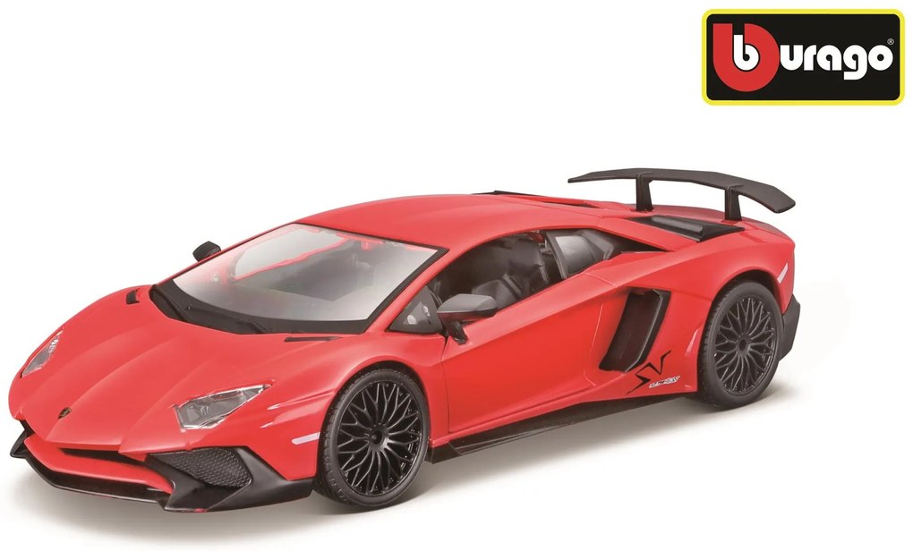 Kovový model bburago 1:24 lamborghini aventador lp 750-4 sv red