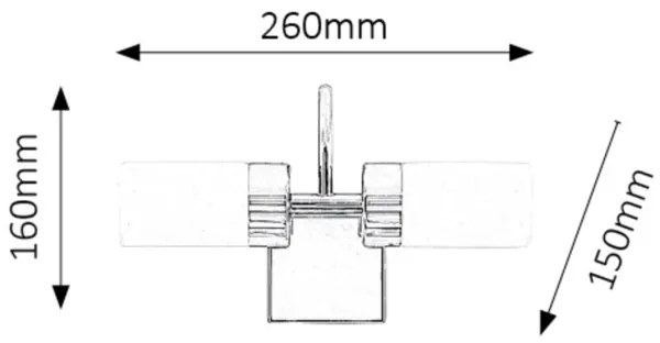 Rabalux 5714 - LED Koupelnové nástěnné svítidlo BETTY 2xLED/4W/230V lesklý chrom