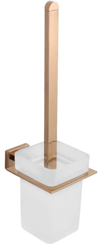 Mexen Arno WC kartáč, růžové zlato - 7020750-60