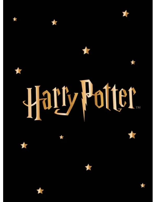 Dětská deka Harry Potter Gold Stars 130x170 cm