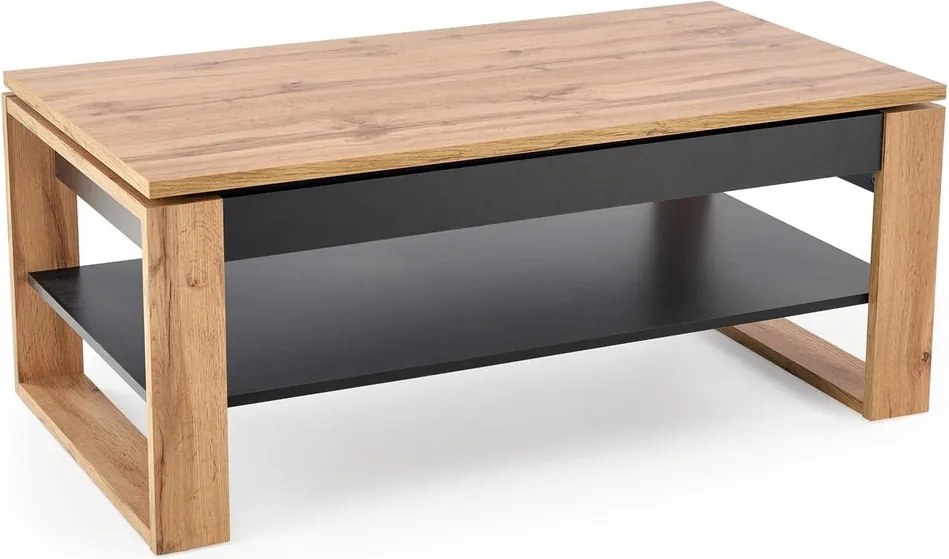 Konferenční stolek Betty s výklopnou deskou dub artisan/černý